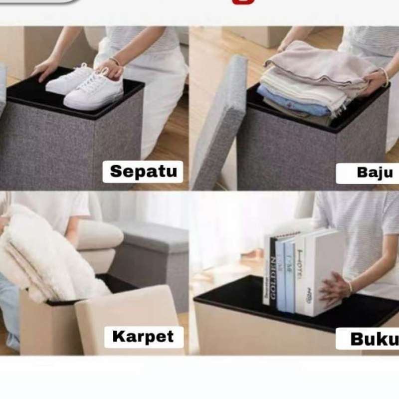 Jual Free Ongkir Kursi Box Bangku Lipat Storage Box Sofa Tempat ...