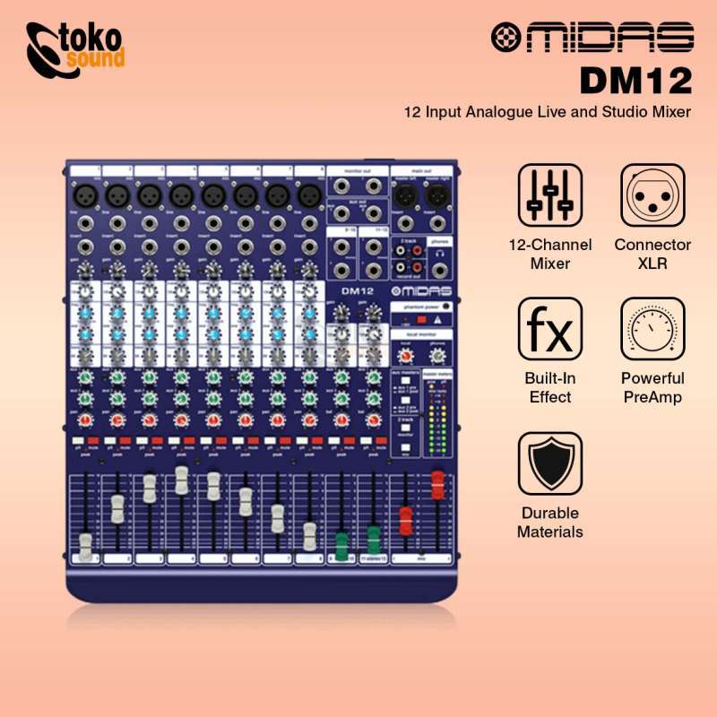 Jual Midas Dm12 - 12 Channel Mixer Analog Di Seller Tokosound Proaudio ...