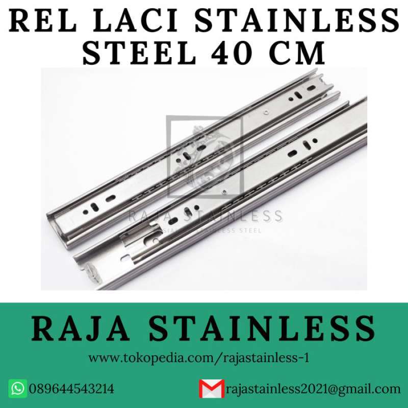 Promo Rel Laci Double Track Stainless Steel 40 Cm - Slowmotion Diskon ...