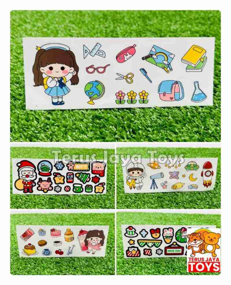 Promo Stiker Aesthetic Karakter / Stiker Korea Motif Anti Air ...