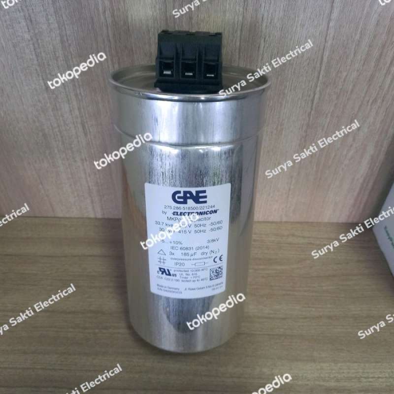 Promo CAPACITOR GAE 3p Three Phase MKPg 30kvar 415V Kapasitor Bank ...