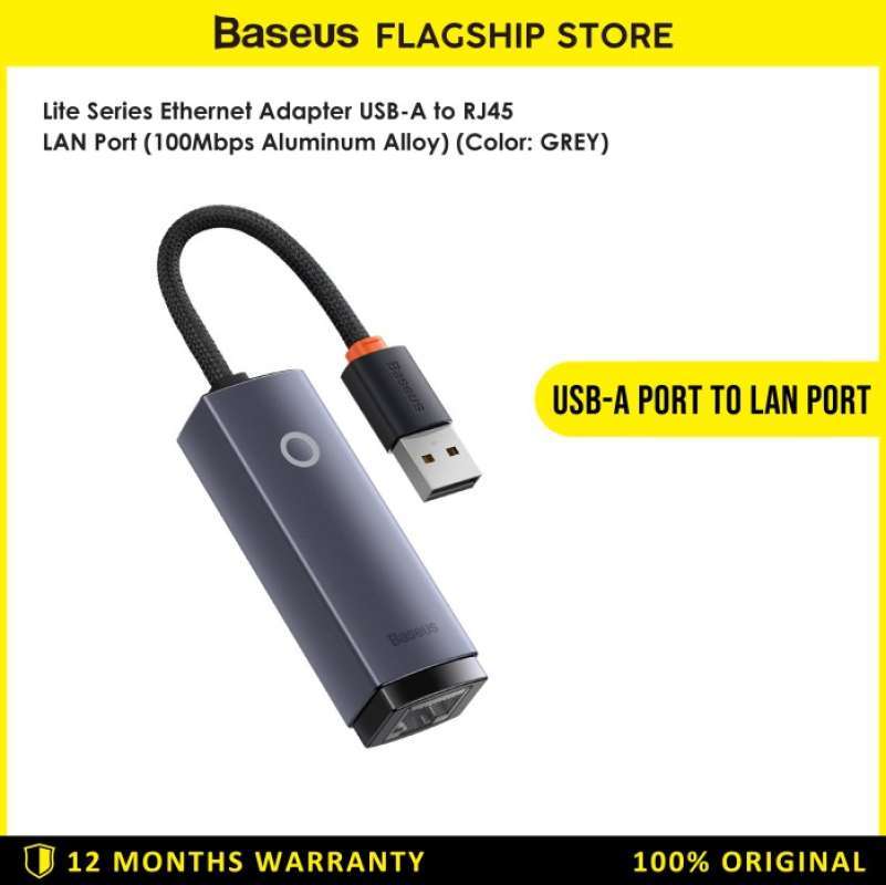 Promo Baseus Hub Adapter Lite USB C to Ethernet RJ45 LAN 1000Mbps ...
