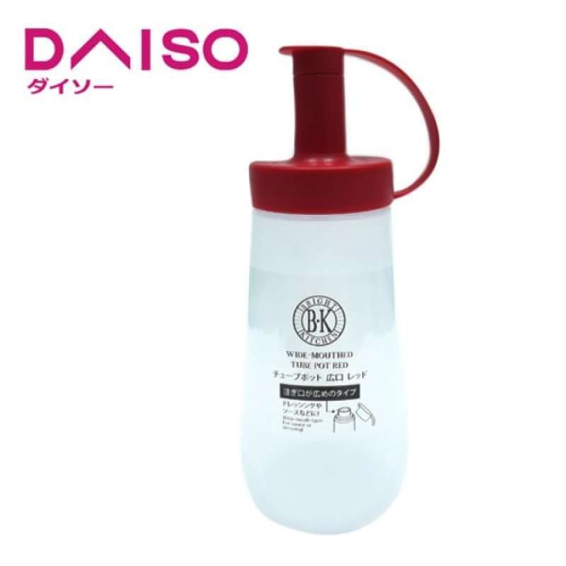 Jual Daiso Botol Saus- Corong Besar 330 Ml - Merah Berkualitas Di ...