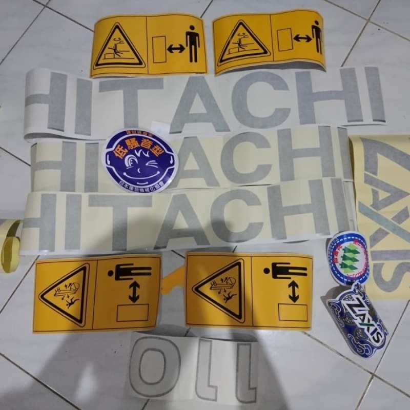 Promo stiker excavator HITACHI alat berat Diskon 33% di Seller Shanum ...