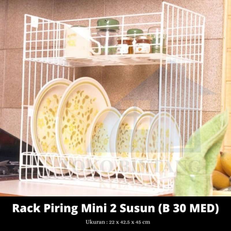 Promo Rak Piring Modeline 2 Susun B 30 Med Diskon 23% di Seller Rinada ...