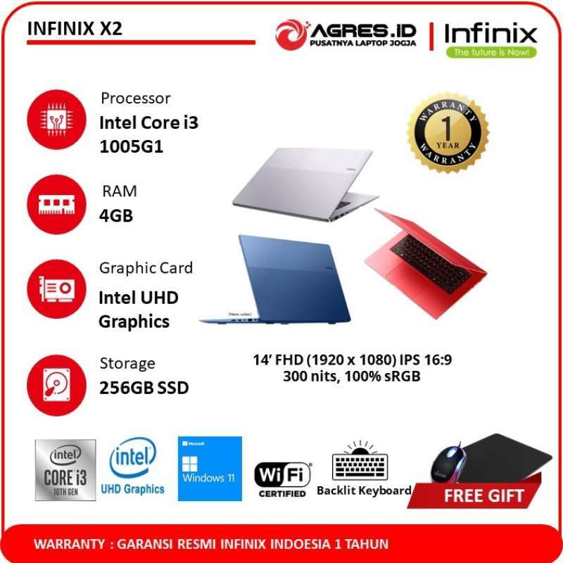 Jual Infinix X2 | I3 1005g1 4gb 256gb Sssd Intel Uhd Graphics 14.0fhd ...