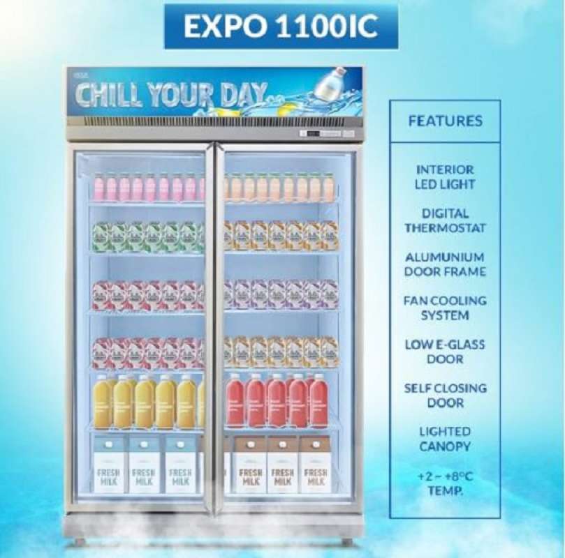 Jual Gea Showcase 2 DUA Pintu 1195 Liter EXPO-1100IC / EXPO-1100 IC ...