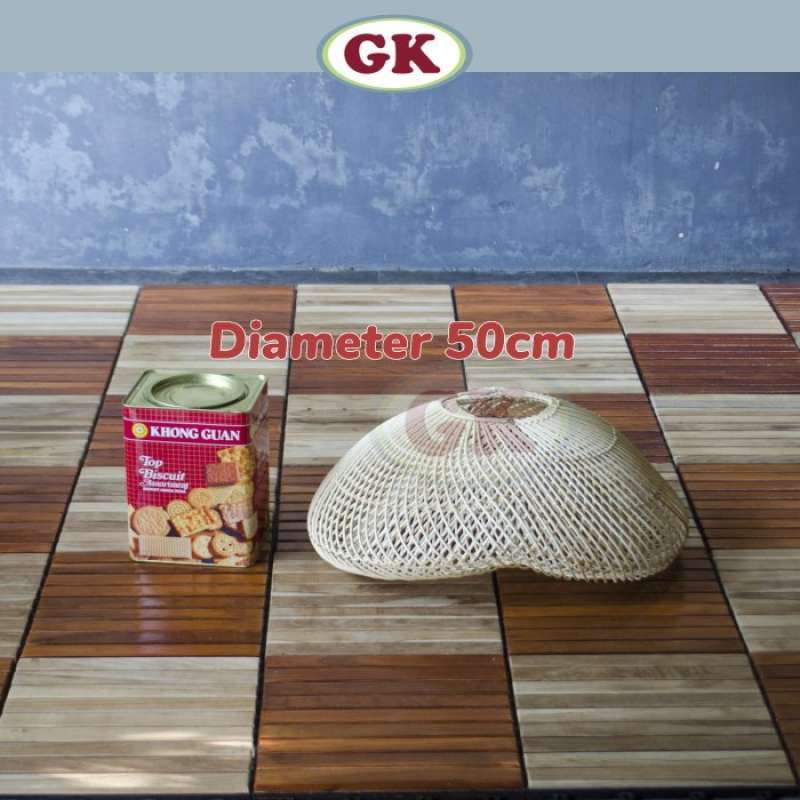 Promo Custom Size Kap Lampu Hias Dari Rotan/ Lampu Cafe Bar Resto Rf56 ...