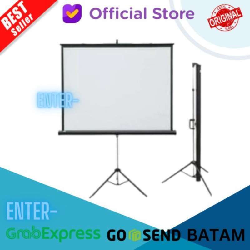 Jual Layar Proyektor / Screen Projector 120 Inch 96 Inch 84 Inch 3:4 ...