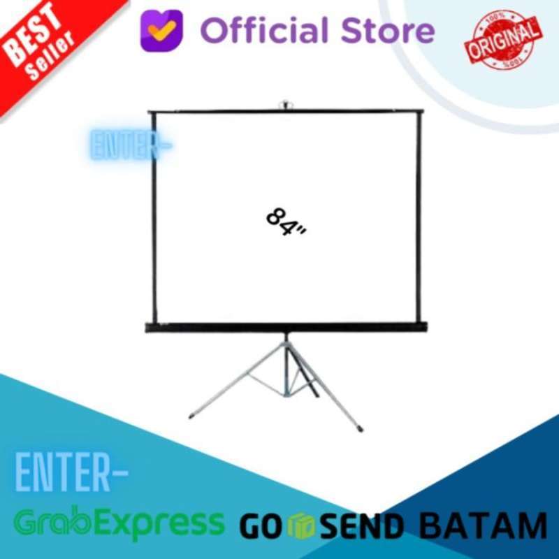 Jual Layar Proyektor / Screen Projector 120 Inch 96 Inch 84 Inch 3:4 ...