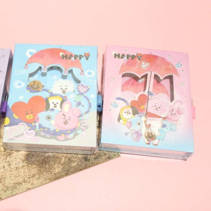 Jual Buku Gembok Kartun - Pink Ungu Biru - Diary Tulis Kartun Lucu ...