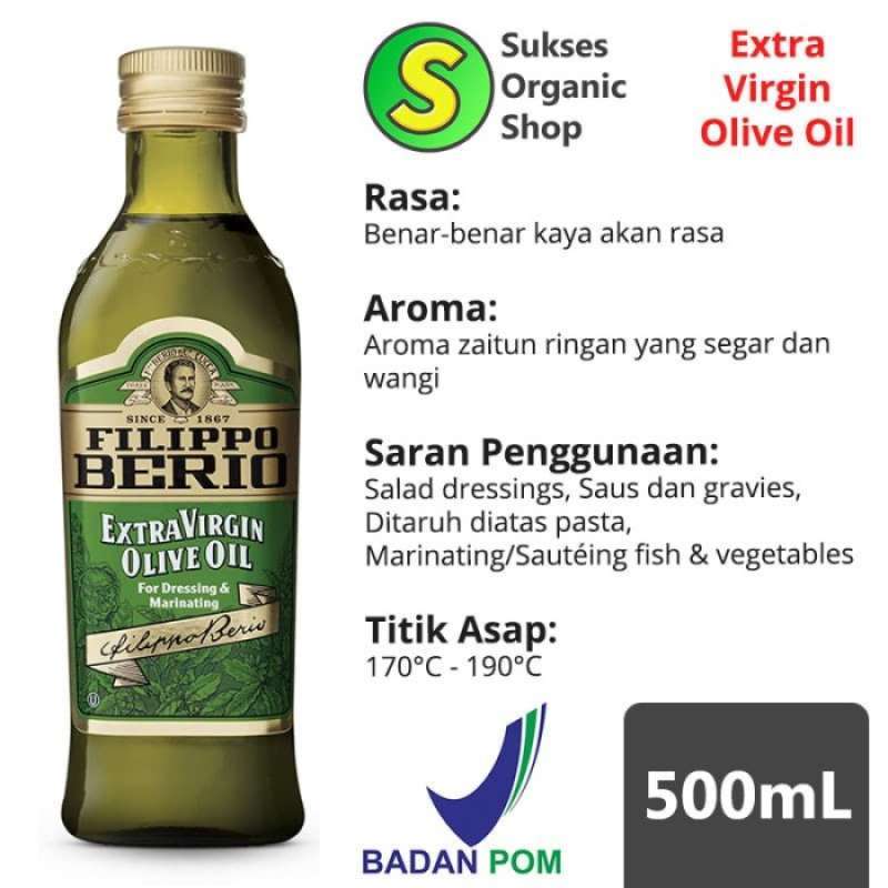 Jual Filippo Berio Extra Virgin Olive Oil (evoo) 500ml/minyak Zaitun ...