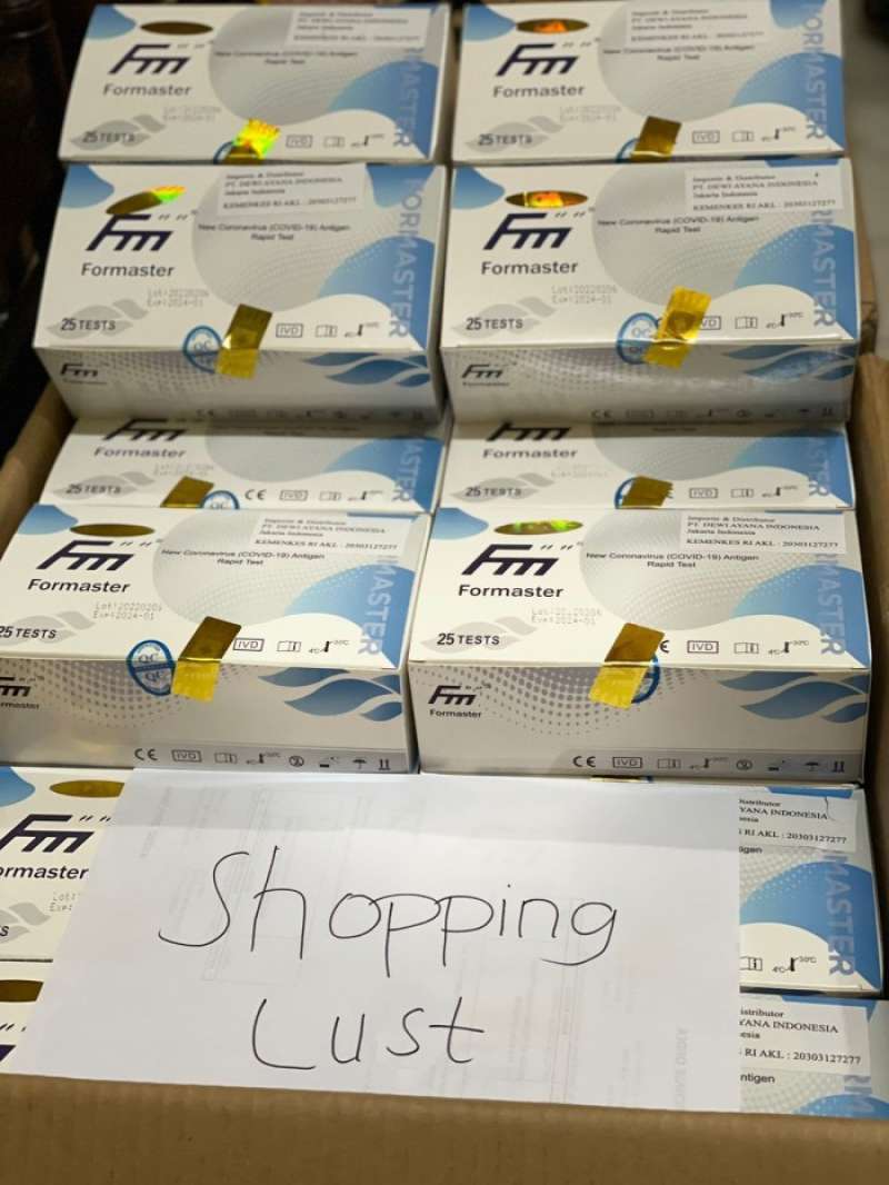 Jual Formaster Fm Antigen Kemenkes Resmi 25 Test Di Seller Nur Nur Toko ...