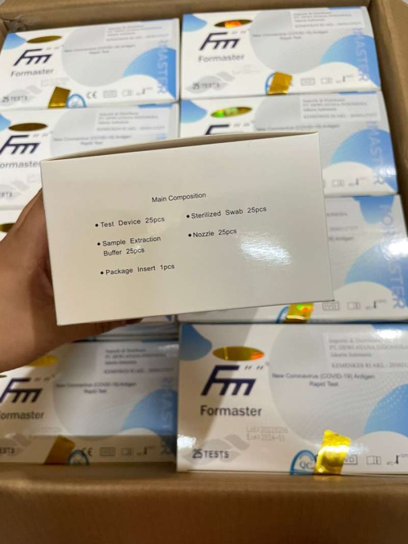 Jual Formaster Fm Antigen Kemenkes Resmi 25 Test Di Seller Nur Nur Toko ...