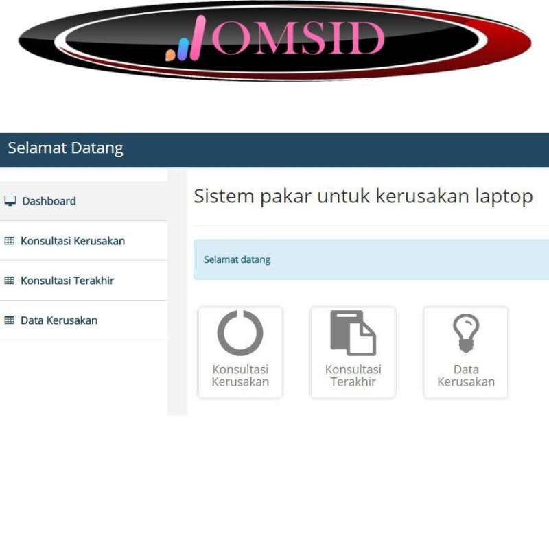 Jual Source Code Sistem Pakar Untuk Mendiagnosa Kerusakan Laptop Dengan ...
