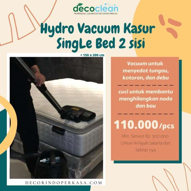Jual Deco Clean Hydro Vacum Single Bed 2 Sisi E-Ticket di Seller Deco ...