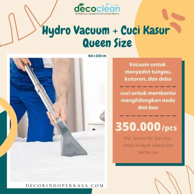 Jual Deco Clean Hydro Vacum + Cuci Kasur Queen Size E-Ticket di Seller ...