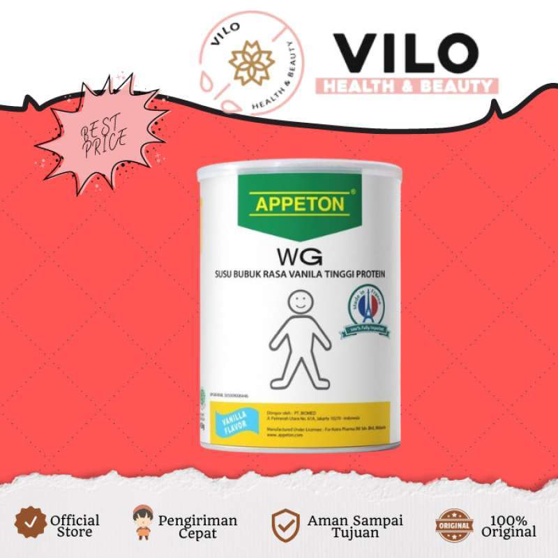 Jual Appeton Weight Gain Dewasa Rasa Vanilla 450gr/ Penambah Berat ...