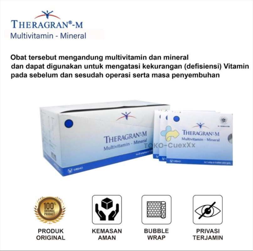 Jual Theragran-m 100 Multivitamin Dan Mineral Daya Tahan Tubuh Di ...
