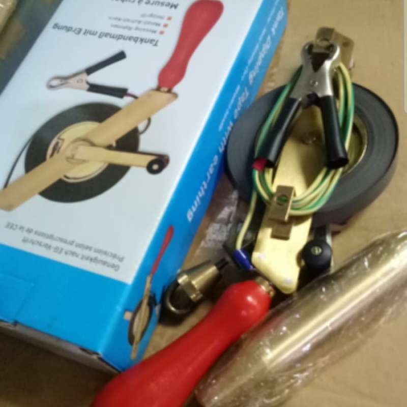 Jual Depth Tape Richter Ipm8 20m Lengkap Bandul Sertifikat Kalibrasi ...