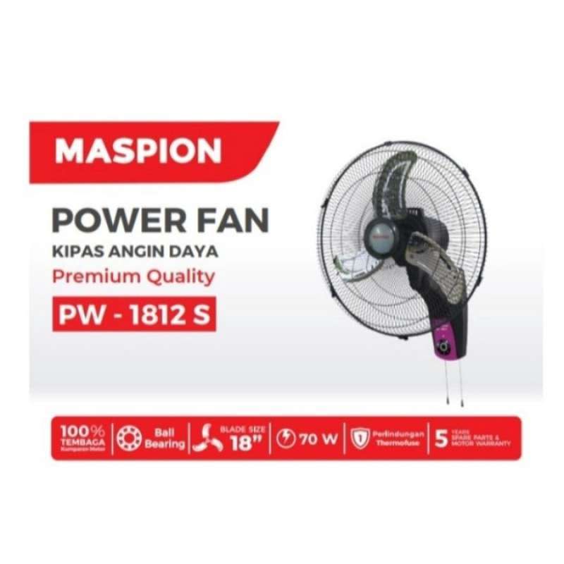 Jual Kipas Angin Maspion Dinding 18 Inch Original, Murah & Diskon Juli ...