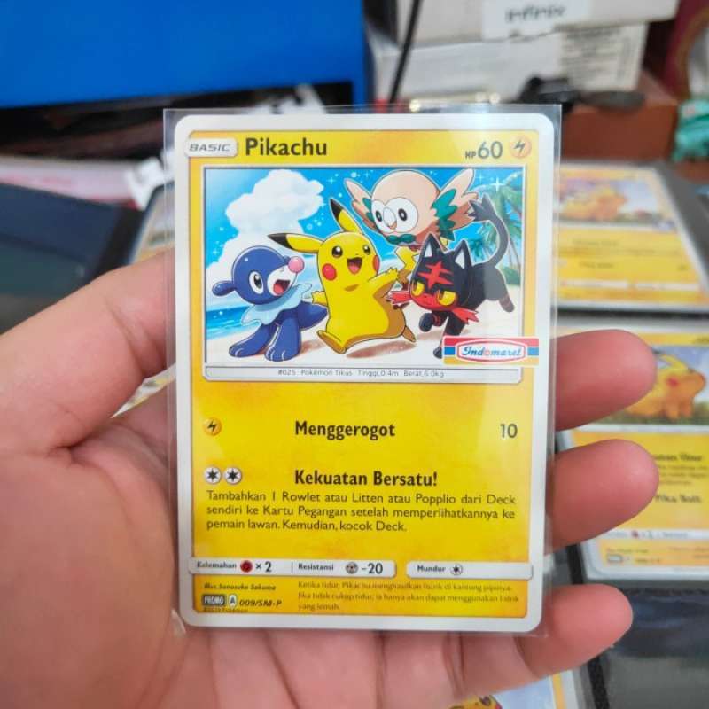 Promo Pikachu Promo Indomaret Pokemon TCG Indonesia Limited Edition Diskon 23% di Seller Crystal ...