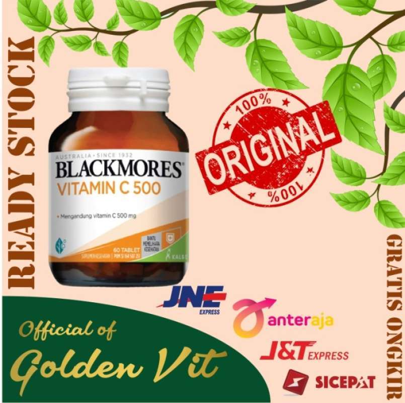 Jual Blackmores Vitamin C 500mg Original Kalbe 500 Mg Isi 60 Tablet Di ...