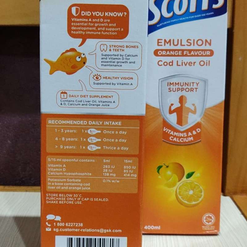 Jual Scott's Emulsion Orange Flavour Singapore Di Seller Nur Nur Toko ...