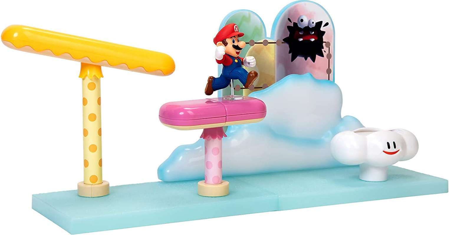 Jual Super Mario Cloud Playset Diorama with Mario Action Figure Jakks ...