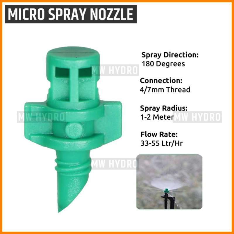 Jual Micro Jet Sprayer Nozzle - Aeroponik / Hidroponik / Irigasi - 360 ...