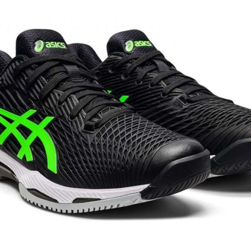 Jual Sepatu Tenis Original Asics Solution Speed Ff 2 Black White Green ...