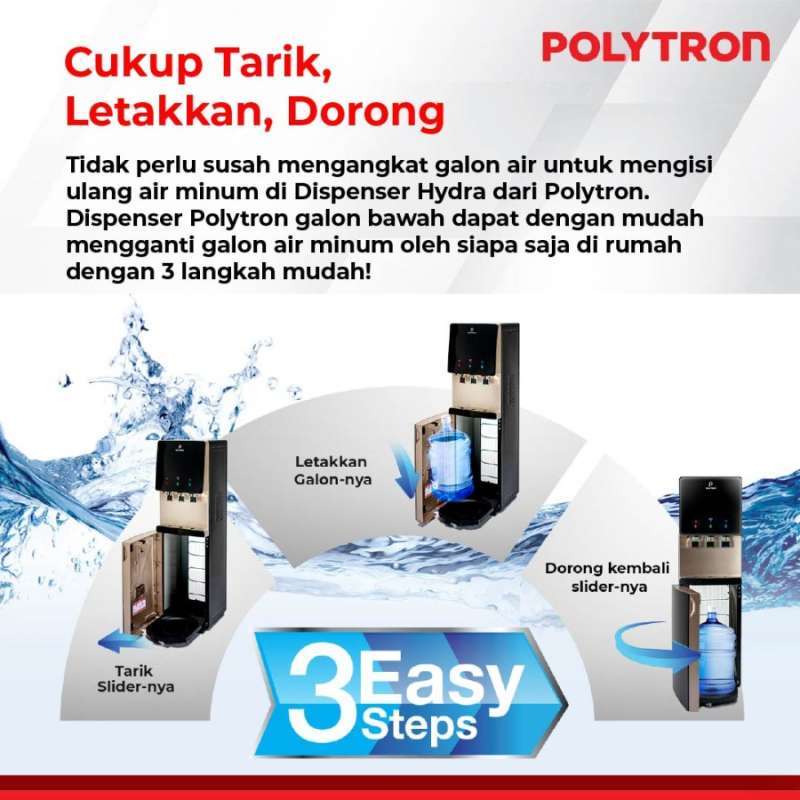 Promo Polytron Pwc 778 Lx/lv Dispenser Galon Bawah Kompresor Hydra ...