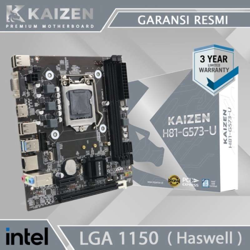 Jual Motherboard KAIZEN H81 LGA 1150 DDR3 H81 Mainboard Mobo H81 di ...