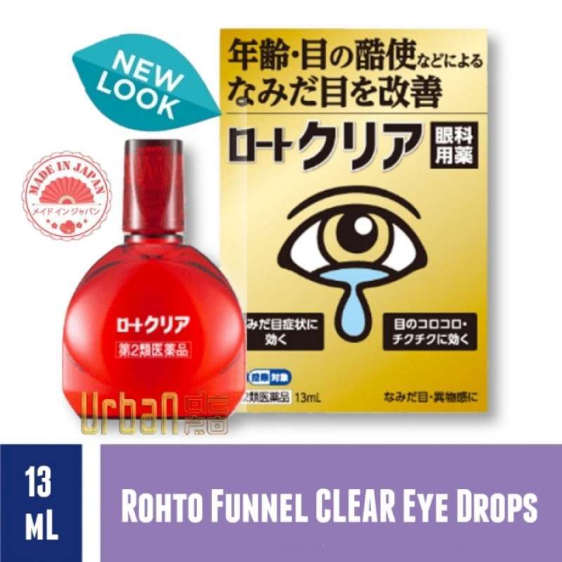 Jual Rohto Funnel Clear Eye Drops 13ml - Original Made In Japan Di ...
