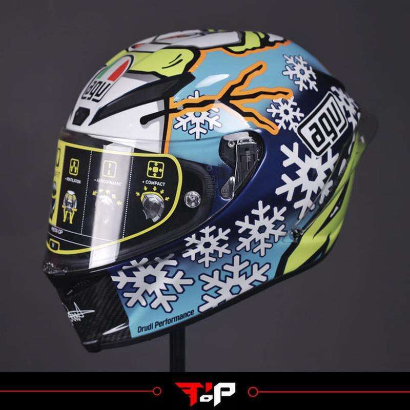 Jual Agv Pista Rossi Winter Test 2016 Snowman Limited Edition Helm ...