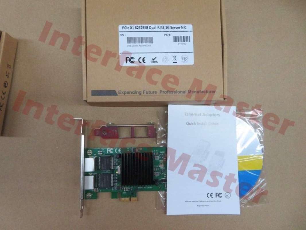 Jual Lan Card Intel Dual 2 Port Gigabit Pcie Ethernet X1 Server Pci-e 82576 Di Seller Paperindo ...
