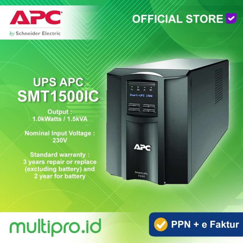 Jual Ups Apc Smt1500ic Smart-ups 1500va Lcd 230v With Smartconnect Di Seller Multipro.id ...