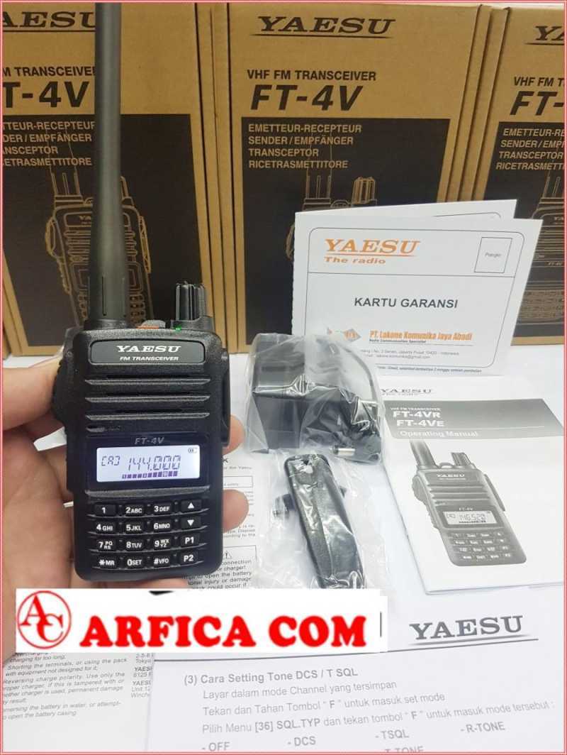 Jual Jual Ht Yaesu Ft-4v Vhf Yaesu Ft4v Yaesu Ft 4v Original Resmi Vhf ...