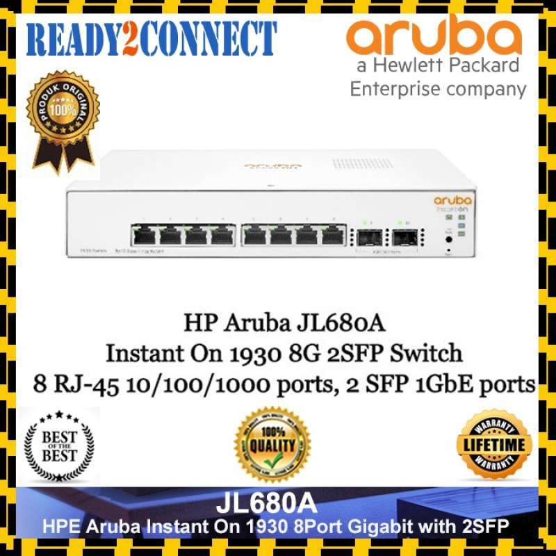 Promo HPE Aruba JL680A Instant On 1930 8G 2SFP Switch 10/100/1000 ports ...