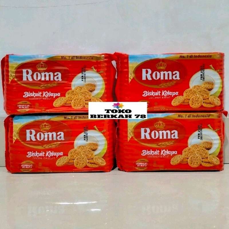 Promo Roma Biskuit Kelapa 300 Gram Family Pack Diskon 14% di Seller ...