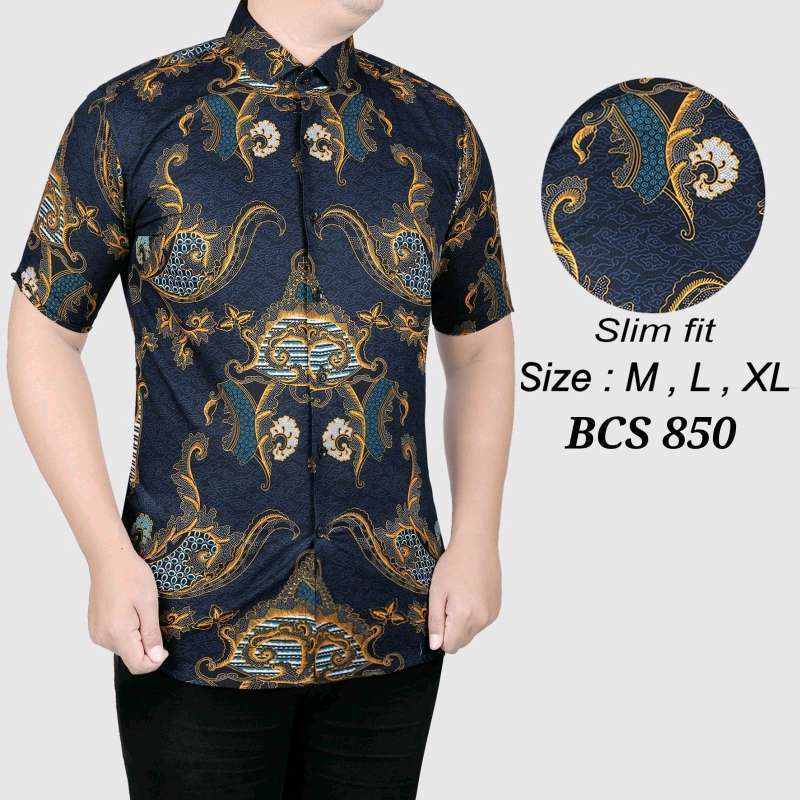 Jual Baju Batik Pria Lengan Pendek Mall Model Terbaru - Harga Promo ...