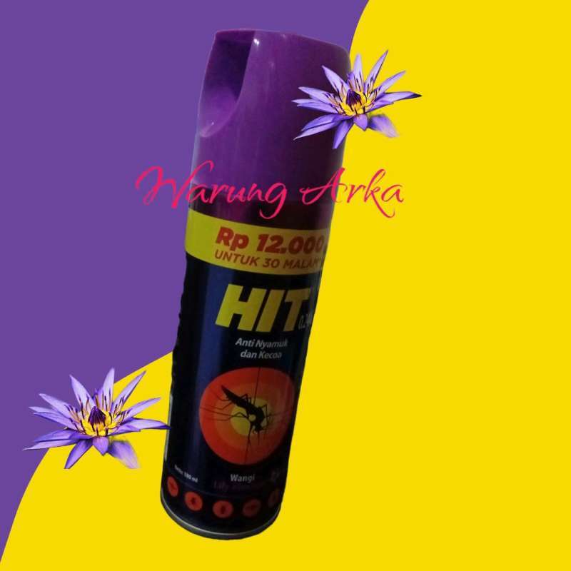 Jual HIT SPRAY 180ML AEROSOL Lily Blossom ungu Hit kecil di Seller ...