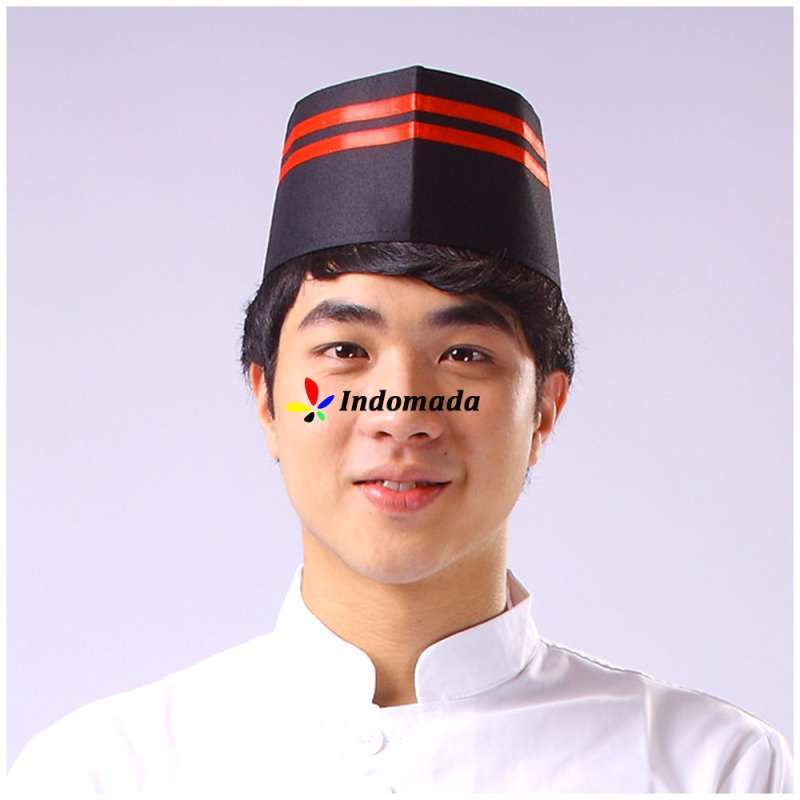 Jual Indomada Topi Katun Koki Pelayan Waitress Hat Seragam Tata ...