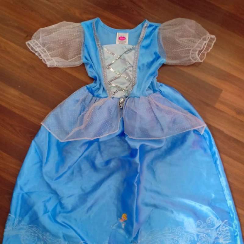 Jual Disney Princess Cinderella Dress Up Costume Kostum Putri Biru ...