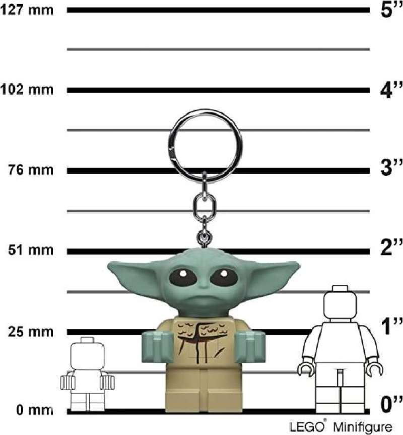 Jual Lego Star Wars The Mandalorian Grogu Keychain Light 2 Inch Tall ...