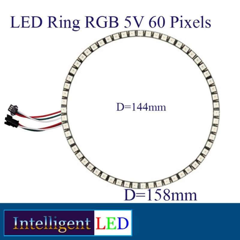 Promo Led Ring Addressable Rgb 5v 60 Pixels Led Support Arduino Diskon ...