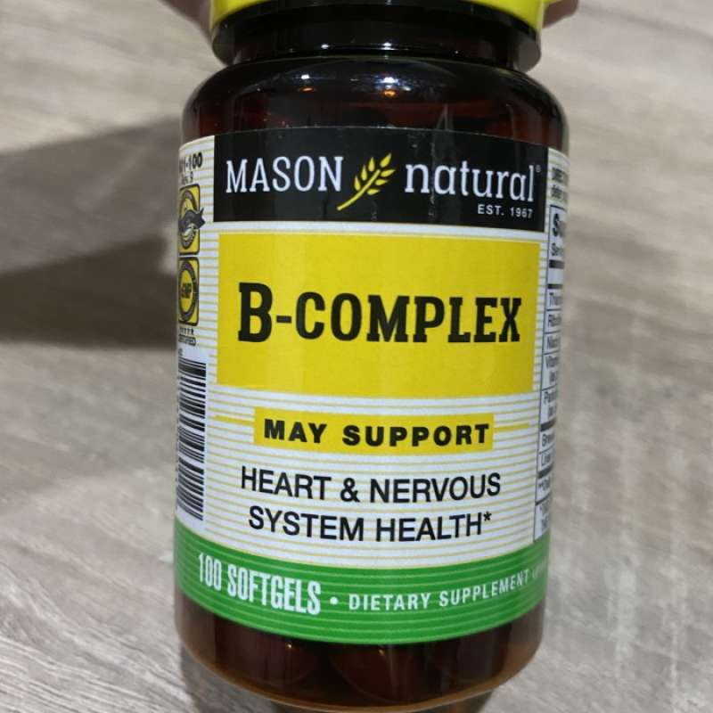 Promo Vitamin B complex manson natural 100 softgels / vitamin b-complex ...