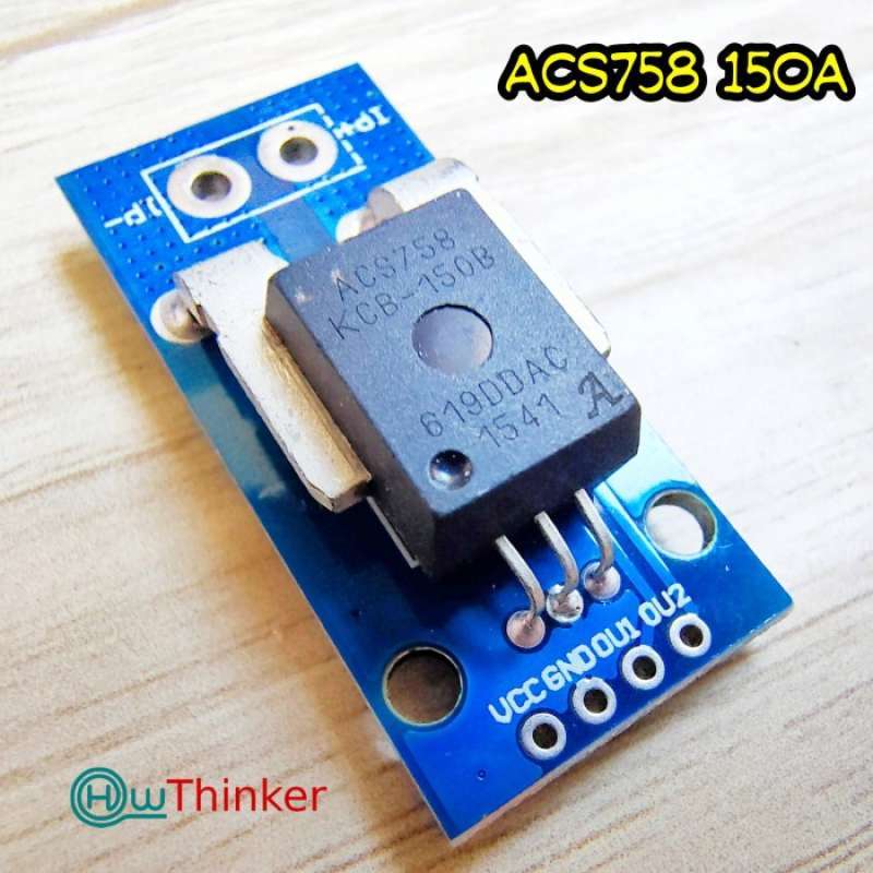 Promo Modul Sensor Arus Hall Current Sensor Acs758 50A 100A 150A Ac Dc ...