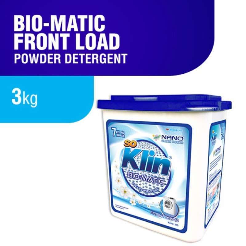 Promo SO KLIN BIO-MATIC FRONT LOAD / TOP LOAD POWDER DETERGENT ...