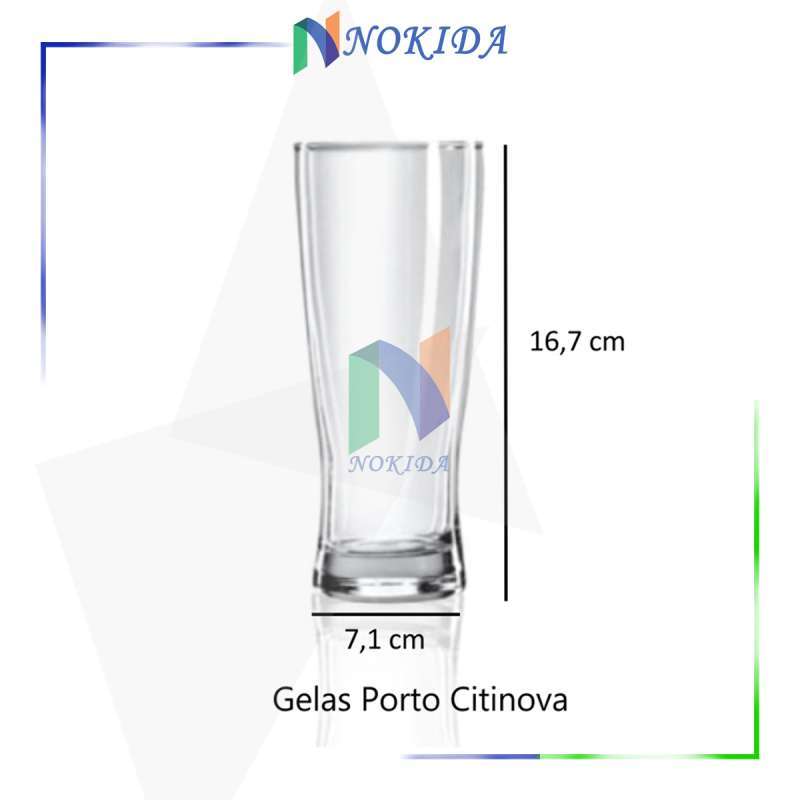 Jual Nokida Gelas Jus Transparat 1 Set [6 Pcs] / 1 Set Gelas Kaca ...